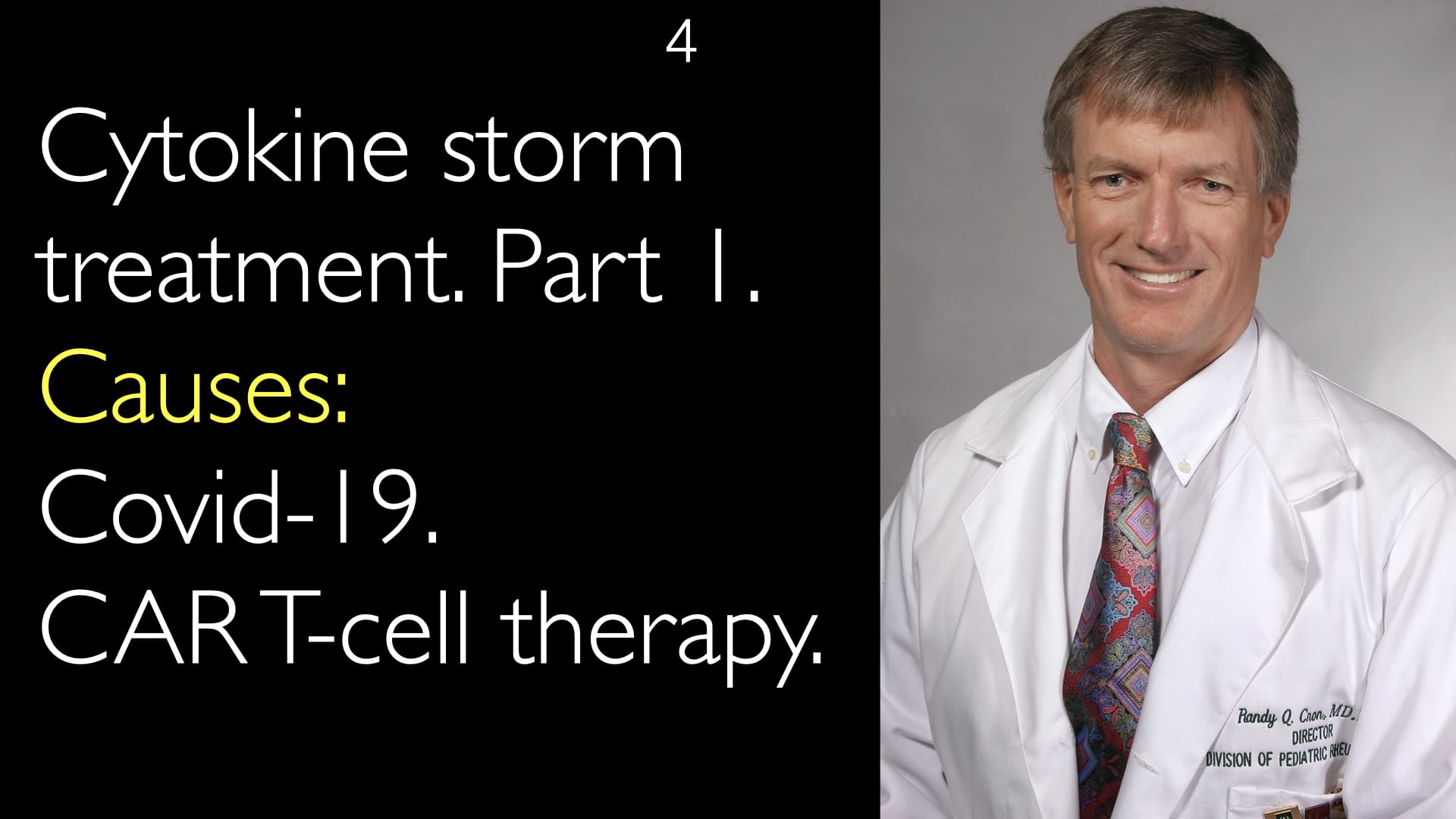 טיפול בסערת ציטוקינים. חלק 1. גורמים: קוביד-19. טיפול בתאי CAR-T. 4 – DiagnosticDetectives.Com